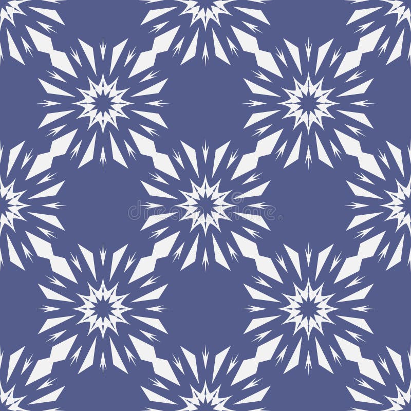 Abstract Floral Seamless Pattern on Purple Background in Arabic Style ...