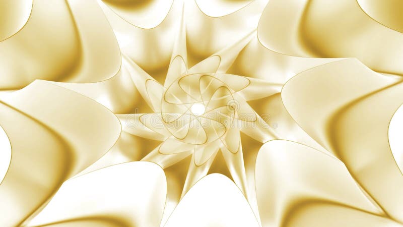 Abstract Floral Soft Fractal Pattern. Motion. Star Shaped Elements with ...