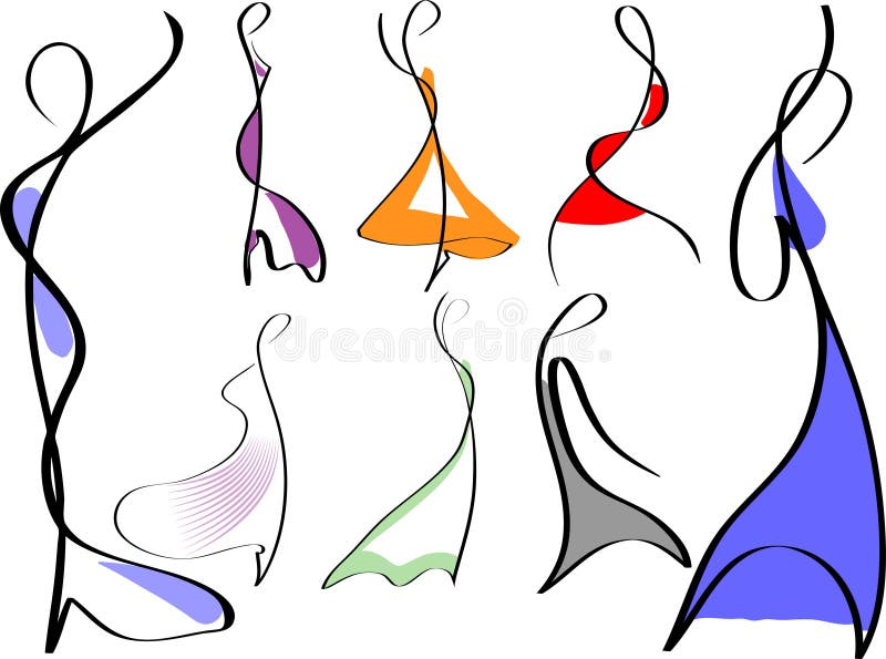 Decorative Flourishes Set 3 Stock Vector - Illustration of retro, curls ...