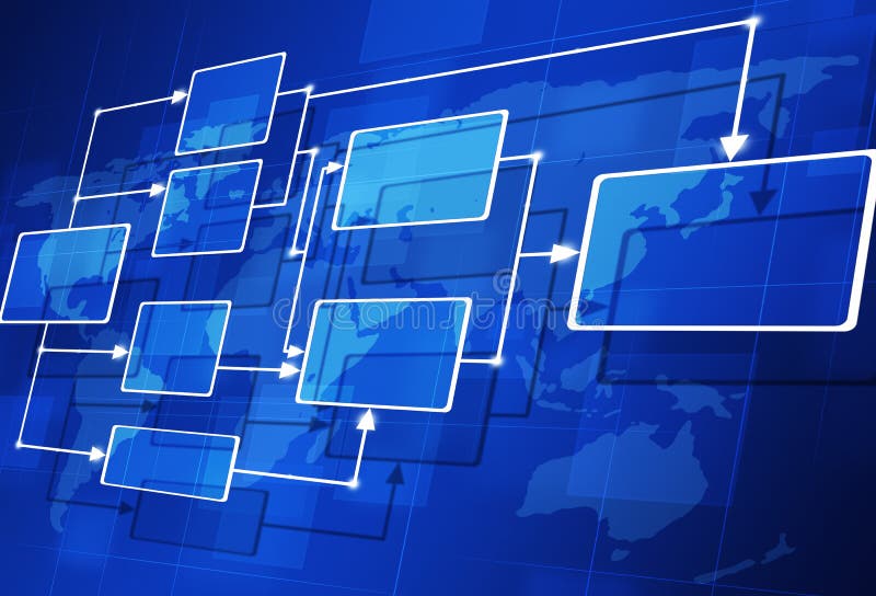 Abstract Flow Chart stock illustration. Illustration of background ...