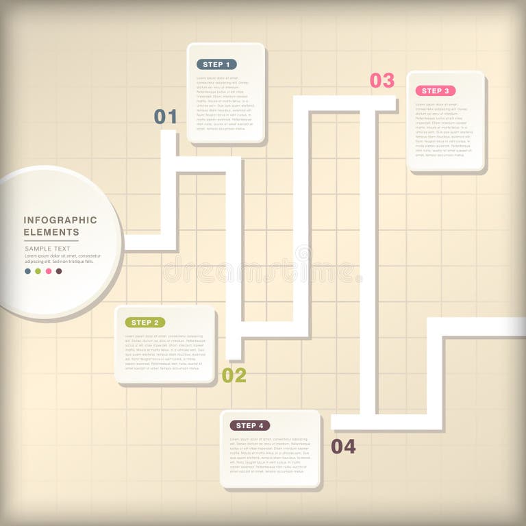 Abstract Flow Chart Infographics Stock Vector - Illustration of flow ...