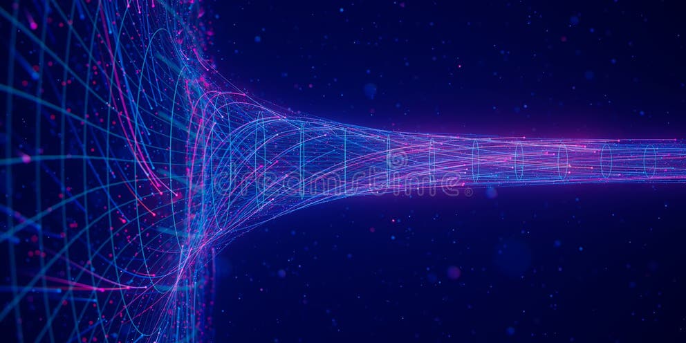 Abstract Flow of Data in Cyber Wormhole. Quantum Computing Information ...