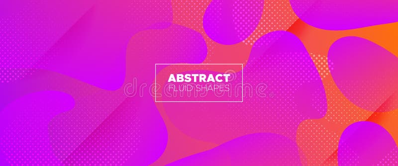 Abstract Flow Design. Neon Gradient Brochure Stock Vector ...