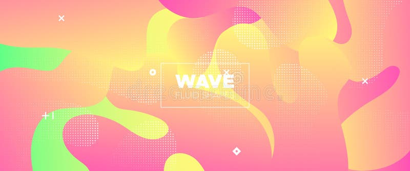 Abstract Flow Design. Vivid Gradient Brochure Stock Vector ...