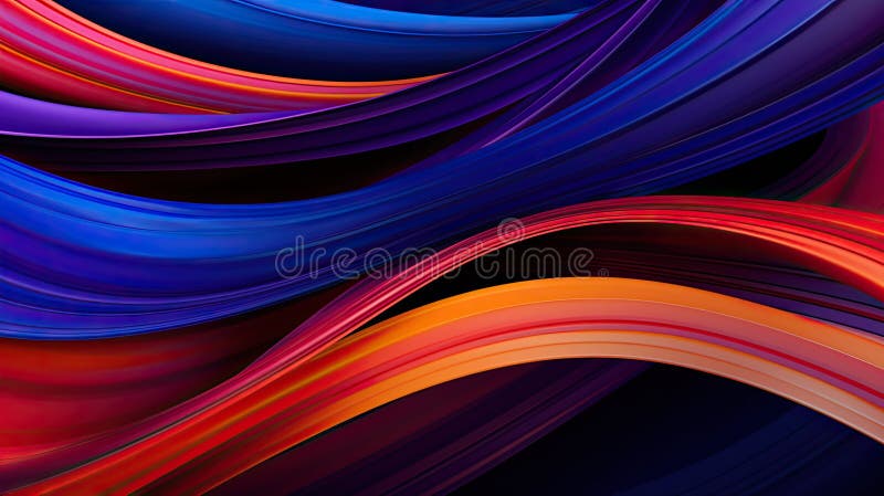 Abstract Flow Lines Background Stock Illustration - Illustration of ...