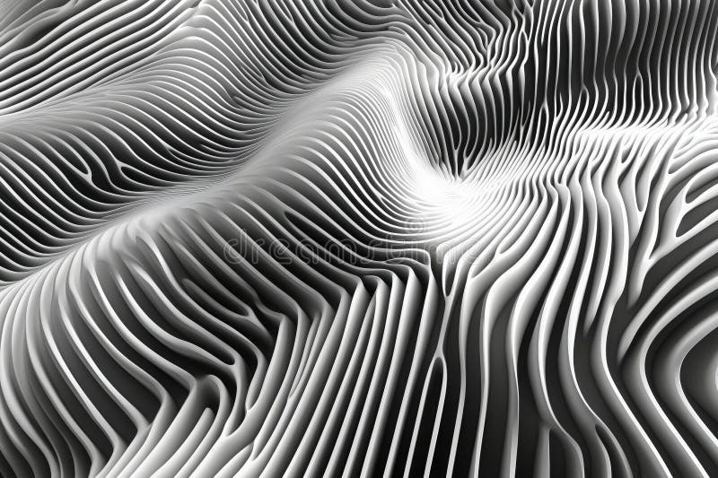 Abstract Flow: a Mesmerizing Abstract Pattern with Undulating Lines and ...