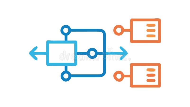 Abstract Flowchart Blocks - Data & Process Diagram, Vector Design Generative AI Stock Vector ...