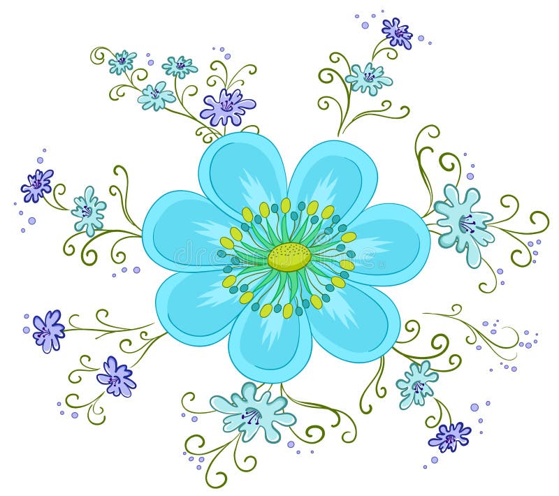 Abstract flower, outline stock vector. Illustration of isolated - 25717022 Abstract flower, outline stock vector. Illustration of isolated - 25717022
