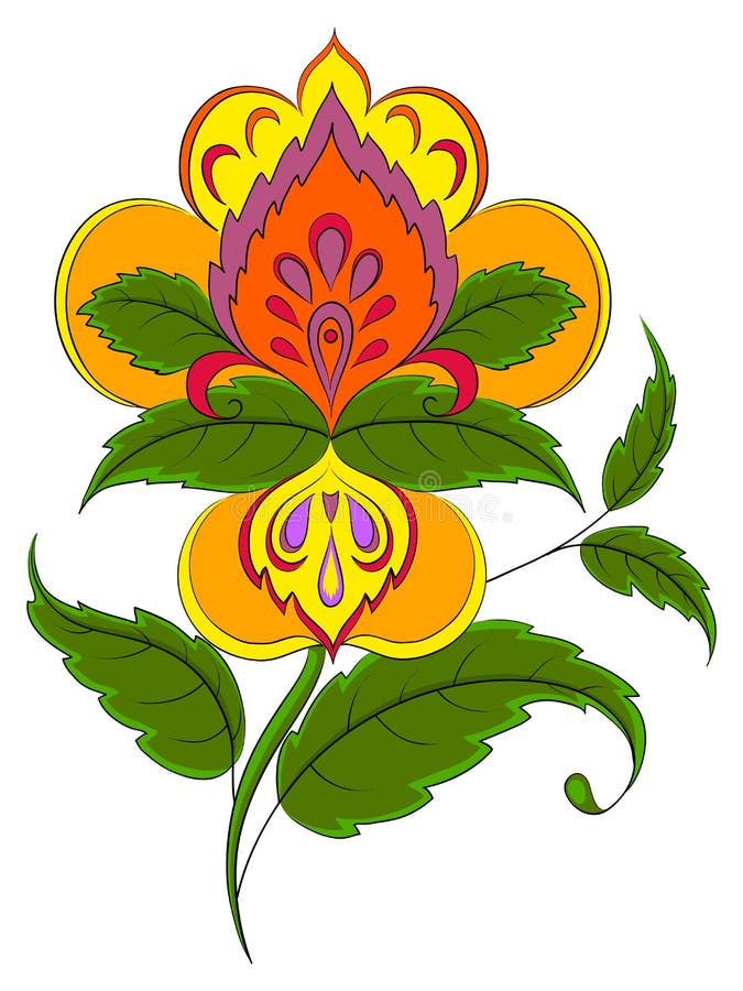 Abstract flower, outline stock vector. Illustration of isolated - 25717022 Abstract flower, outline stock vector. Illustration of isolated - 25717022