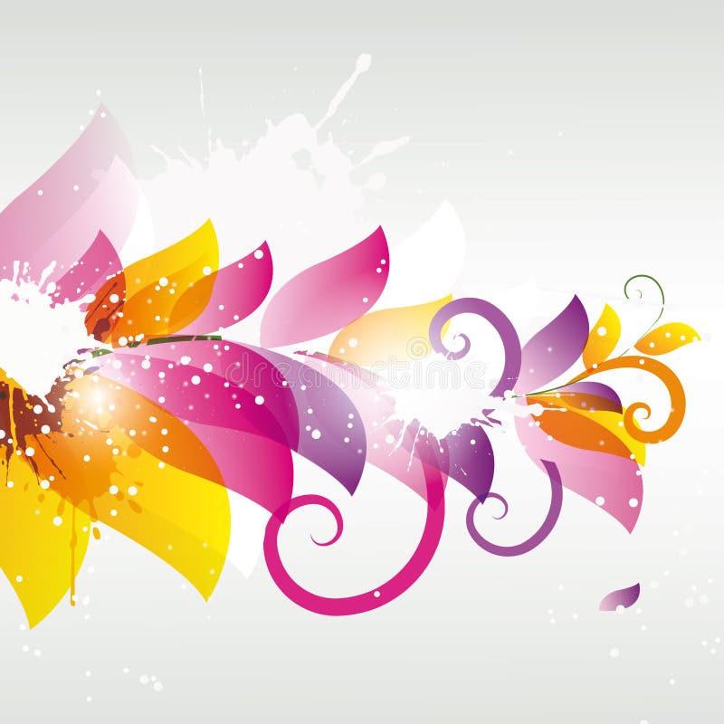 Abstract flower color stock illustration. Illustration of post - 30324989