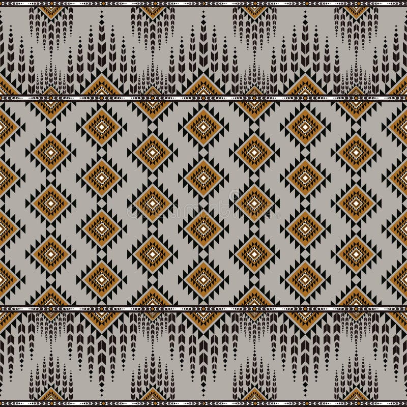 Abstract Flower and Curve Seamless Pattern Background Vector Art,Design ...