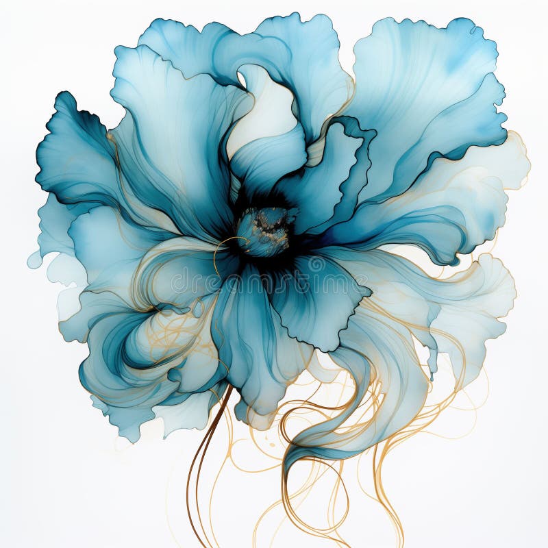 Abstract Flower, Delicate Botanical Floral Background. Stock ...