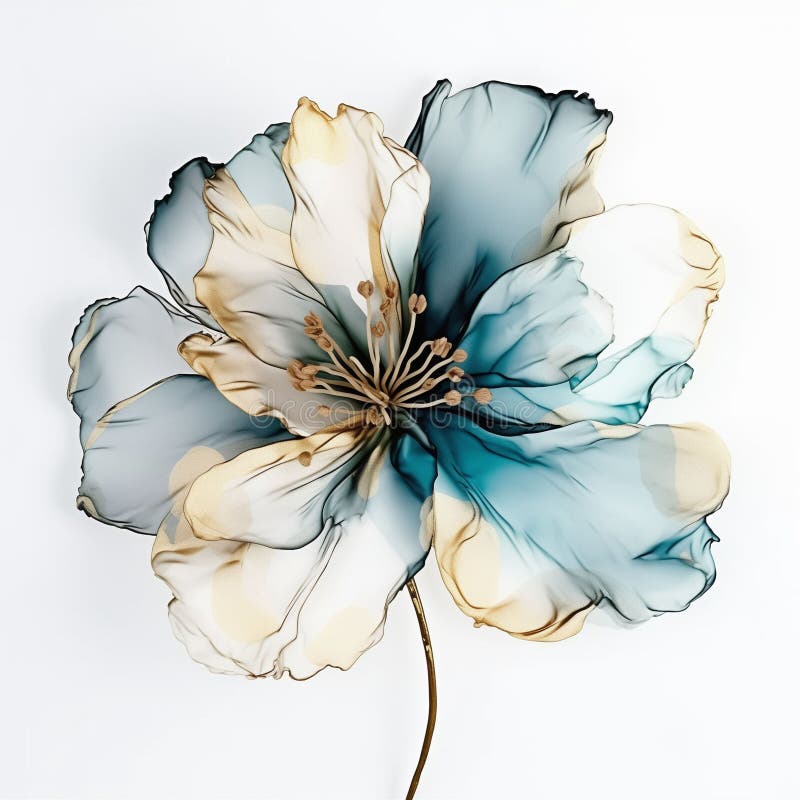 Blue Sky Abstract Floral Background Stock Vector - Illustration of blue ...