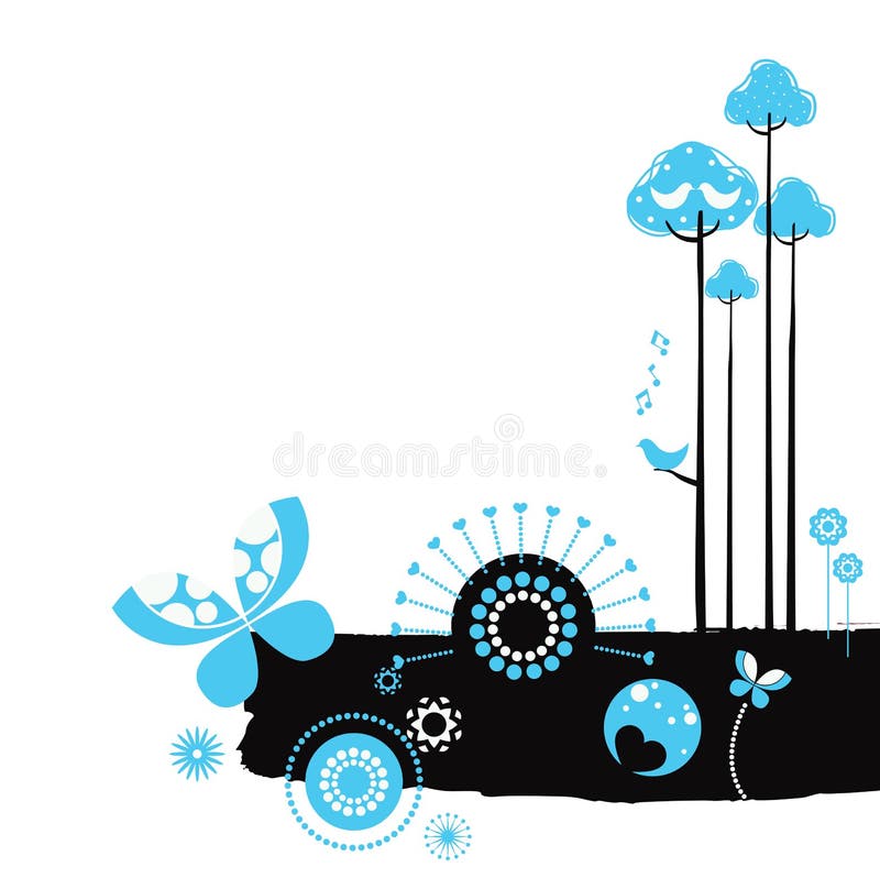 Abstract flower design stock vector. Illustration of heart - 10329472