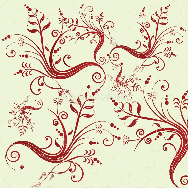 Abstract flower design stock illustration. Illustration of pattern ...