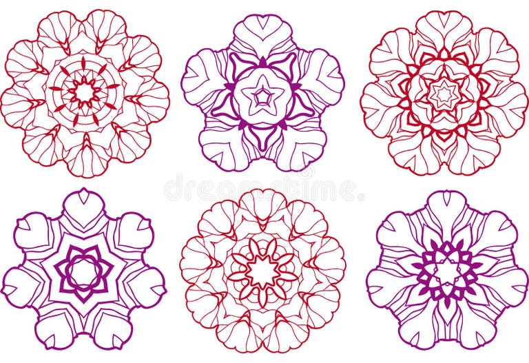 Rosette Flower Stock Illustrations – 14,803 Rosette Flower Stock ...