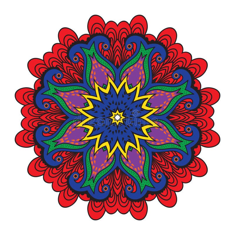 Abstract flower figure stock illustration. Illustration of design ...