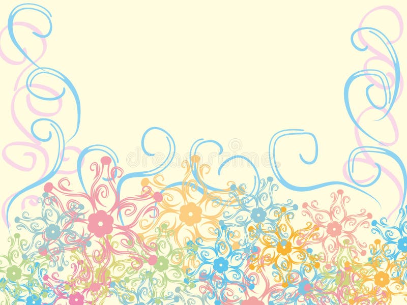 Abstract flower frame stock vector. Illustration of event - 23468345