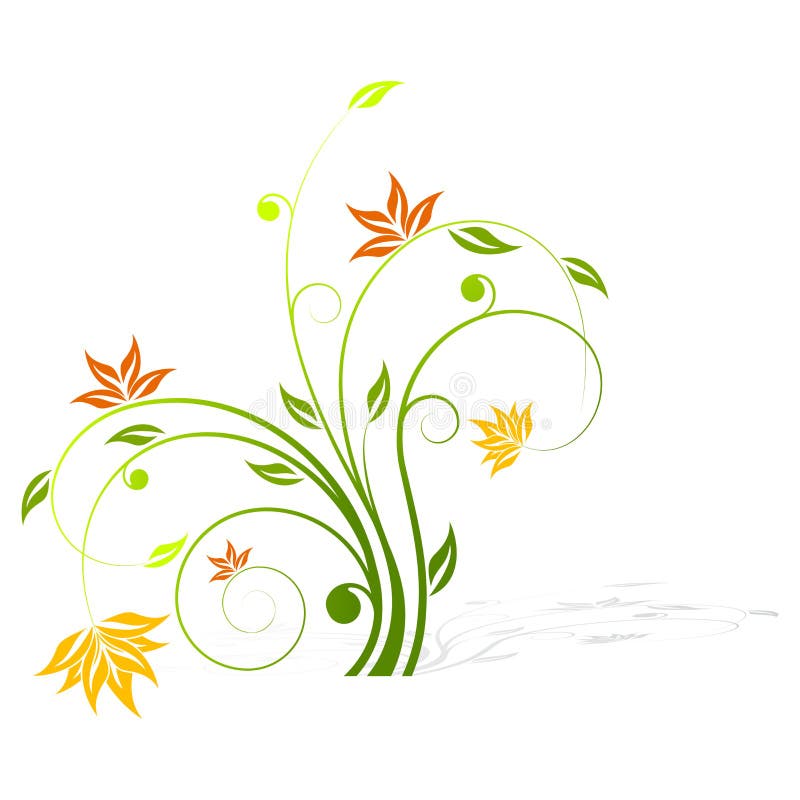 Abstract flower icon stock vector. Illustration of painted - 5789276