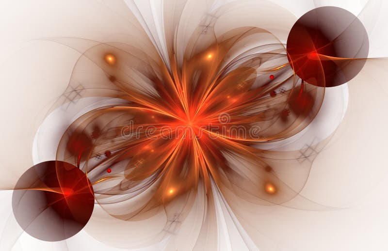 Abstract Flower on a Light Background Stock Illustration - Illustration ...