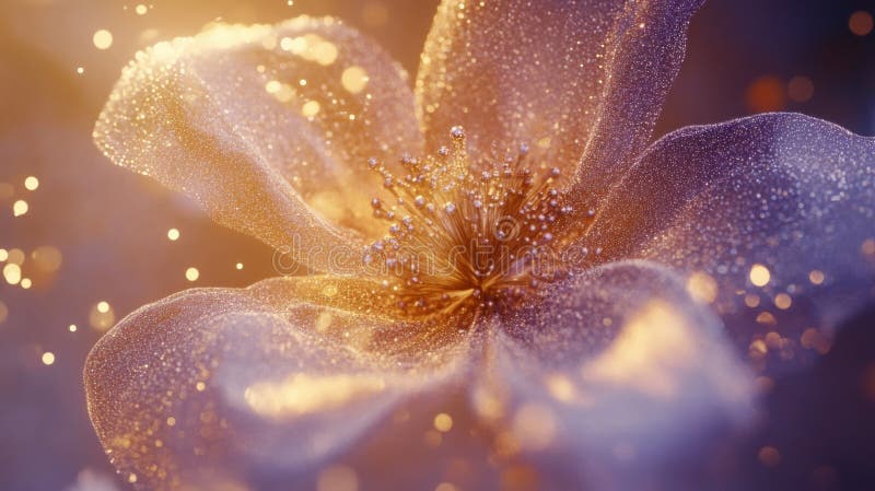 Abstract Flower of Light Particles in Motion: a Flower Digital Stock ...