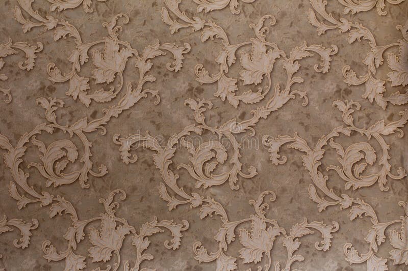 Abstract Flower Patter in Light Brown Color Stock Image - Image of ...