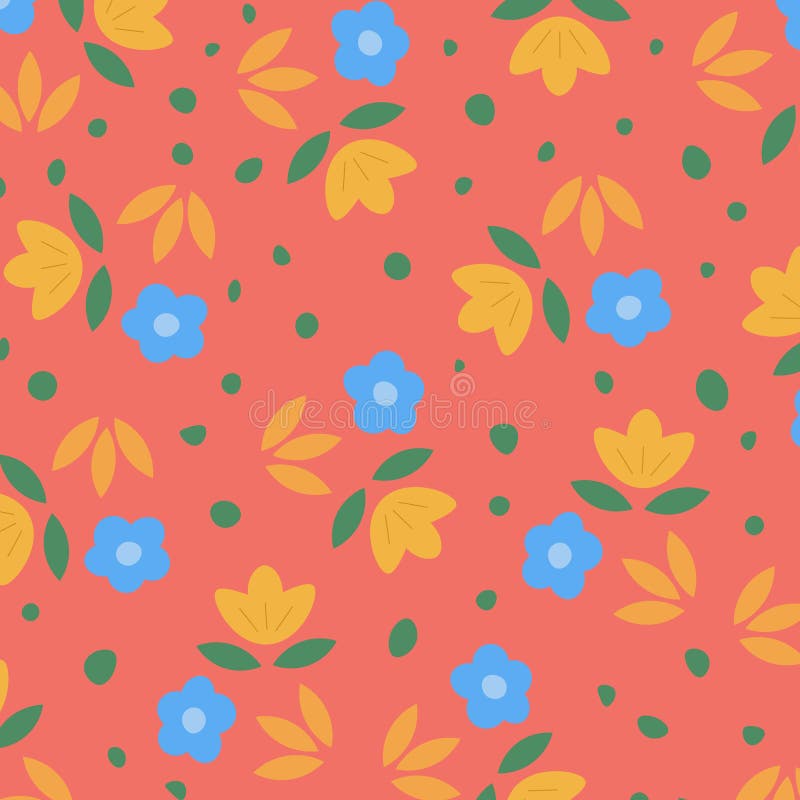 Abstract Flower Pattern Background. Vector Stock Vector - Illustration ...