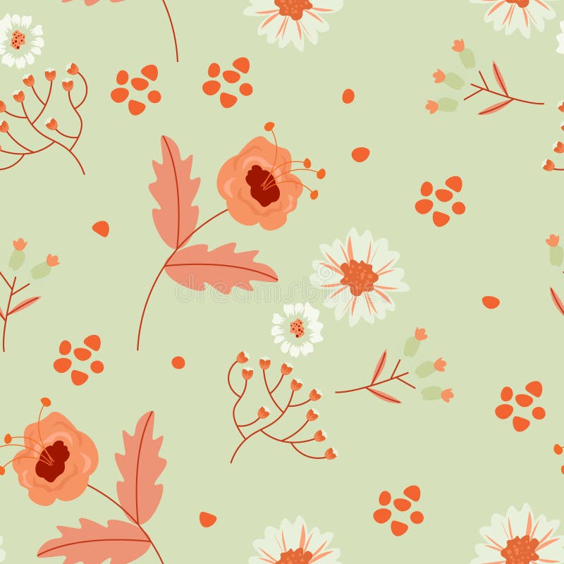 Abstract Flower Pattern Background. Stock Vector - Illustration of ...