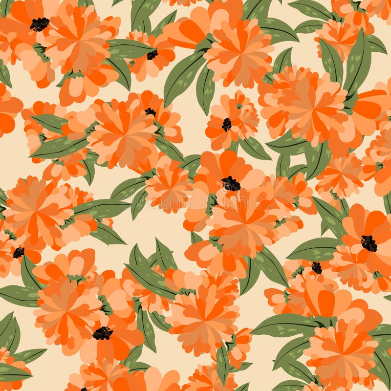 Abstract Flower Pattern Background. Vector Illustration Stock Vector ...