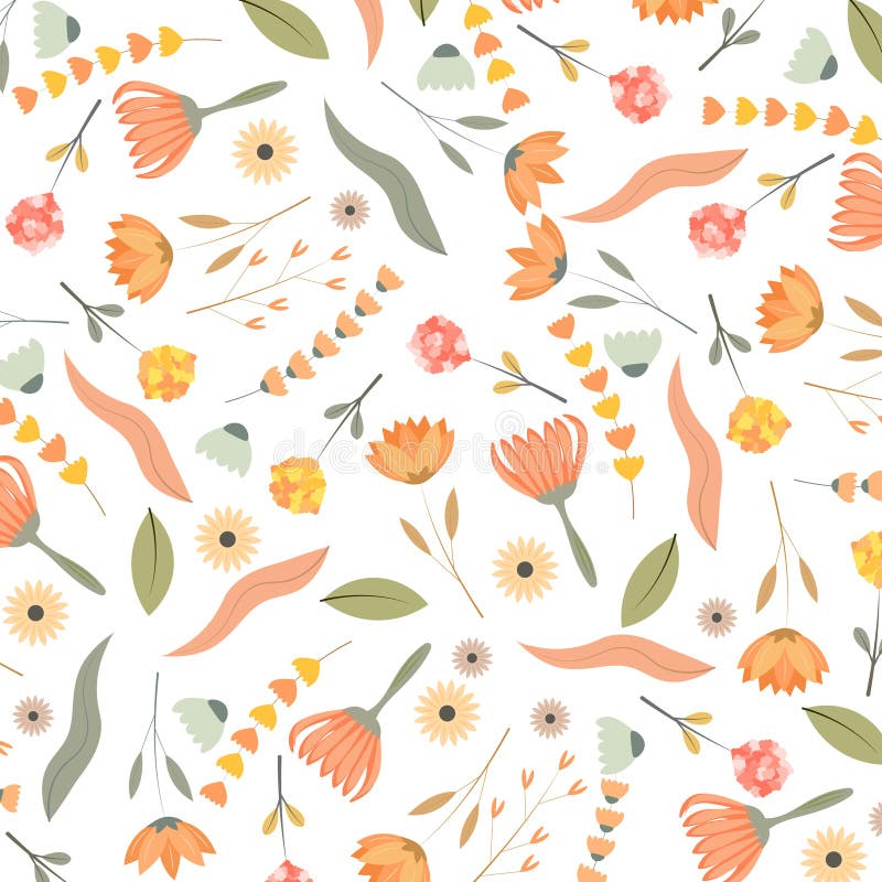 Abstract Flower Pattern Background. Vector Illustration Stock Vector ...