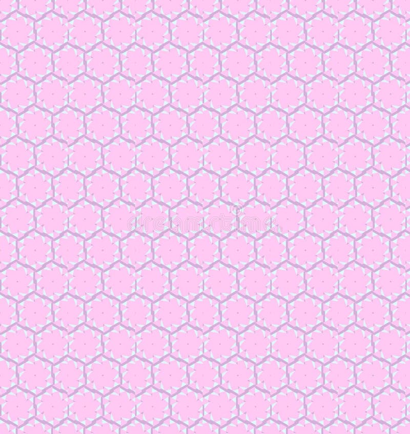 Abstract Flower Pink White Color Pattern Wallpaper Stock Illustration ...