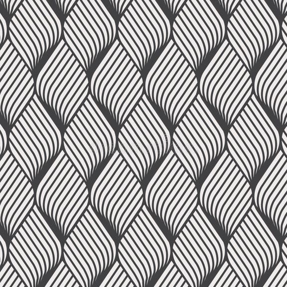 Abstract Flower Ripple Pattern. Repeating Vector Texture. Wavy Graphic ...