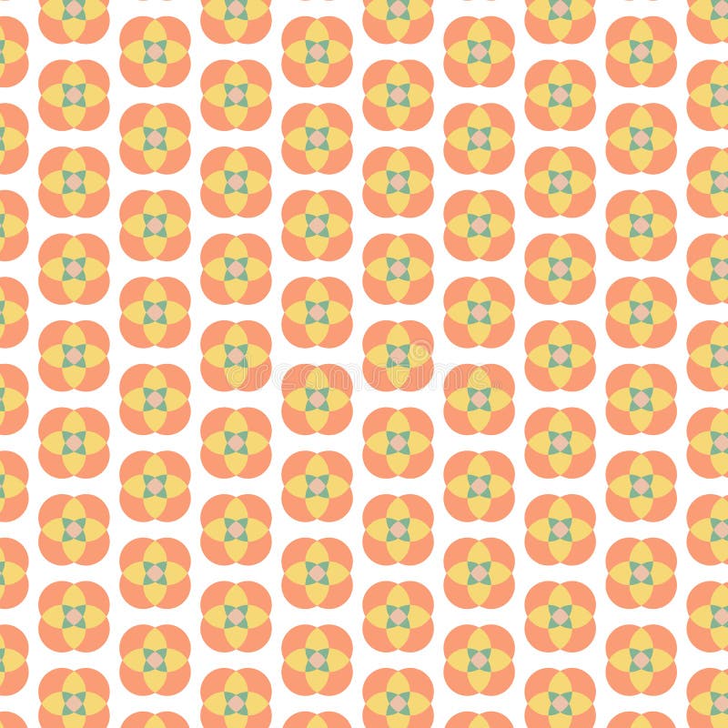 Abstract Flower Seamless Background Vector. Botanical Wall Arts with ...