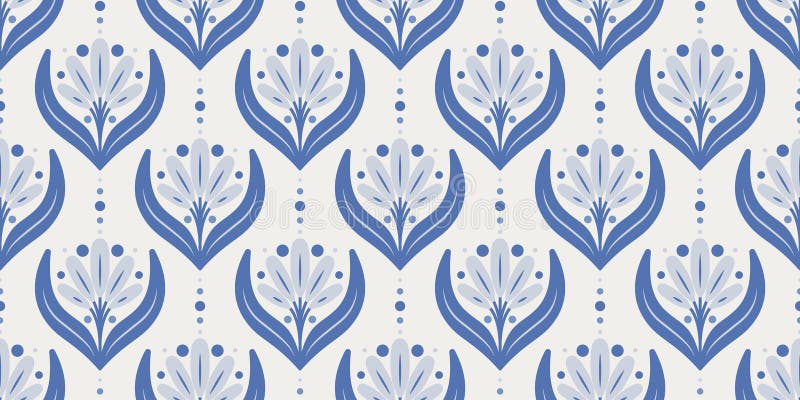 Abstract Flower Seamless Pattern Stock Image - Image of flower ...