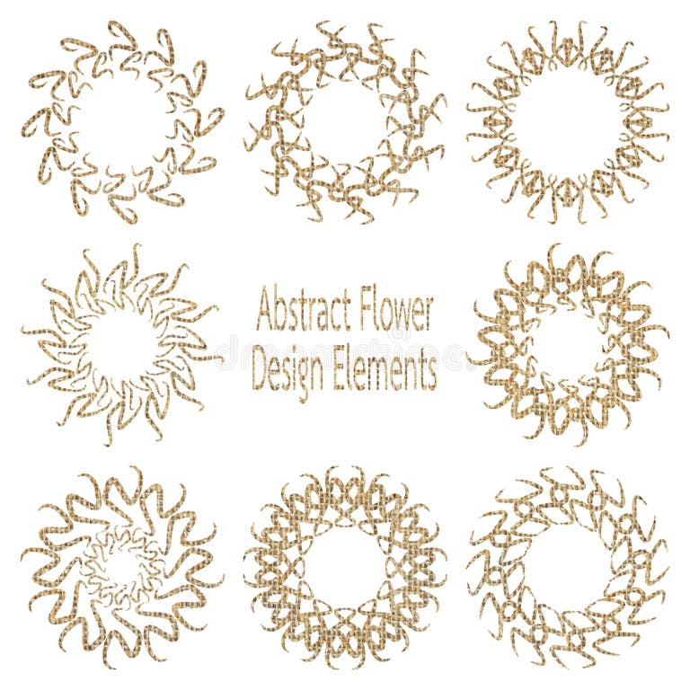 Abstract flower stock illustration. Illustration of round - 50112310