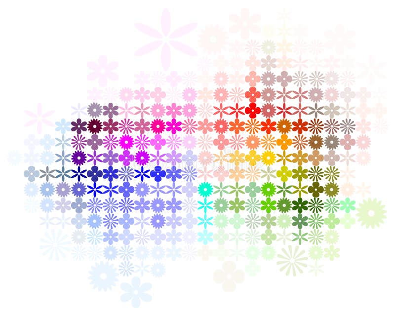 Abstract Flower Spectrum Background Vector Stock Vector - Illustration ...