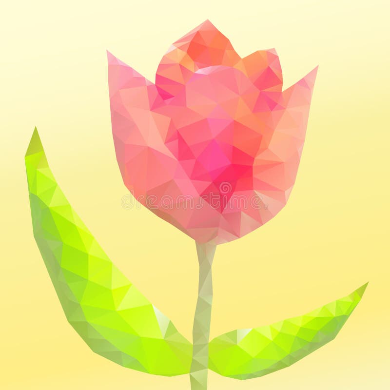 Abstract Flower of Triangles Stock Vector - Illustration of icon ...