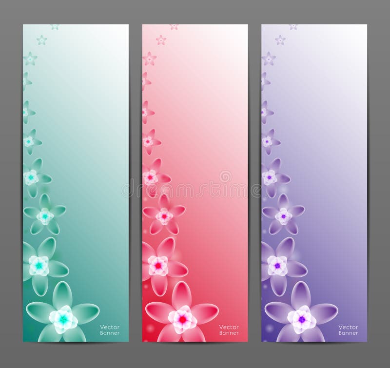 Abstract Flower Vector Background / Brochure Template / Banner. Stock ...