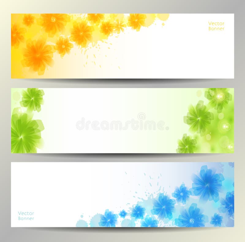 Abstract Flower Vector Background / Brochure Template / Banner. Stock ...