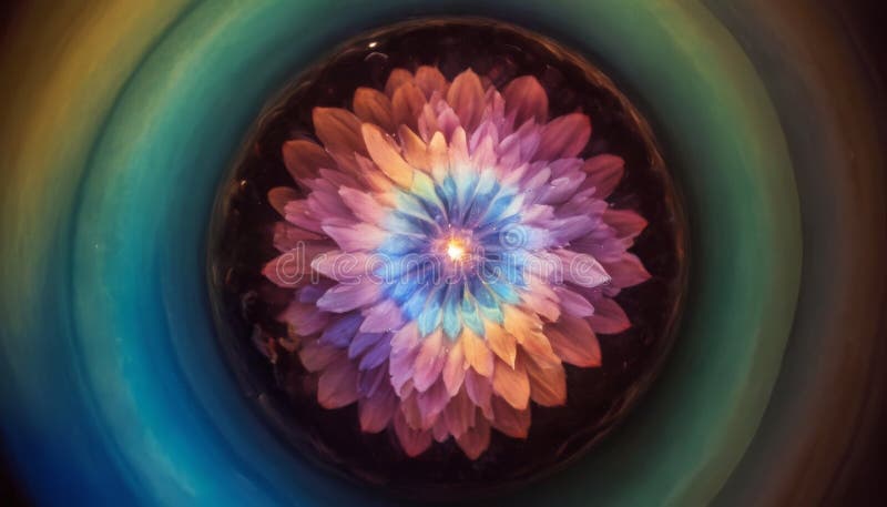 Abstract Flower Vortex stock illustration. Illustration of vortex ...