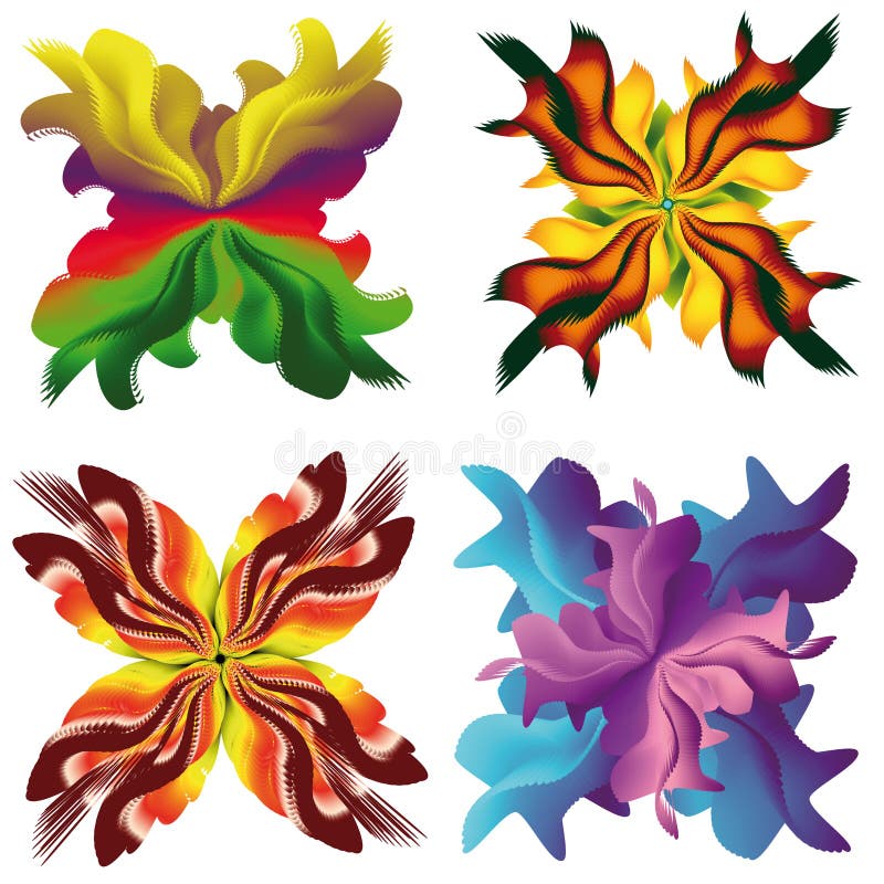 Abstract flowers stock vector. Illustration of elements - 17157029