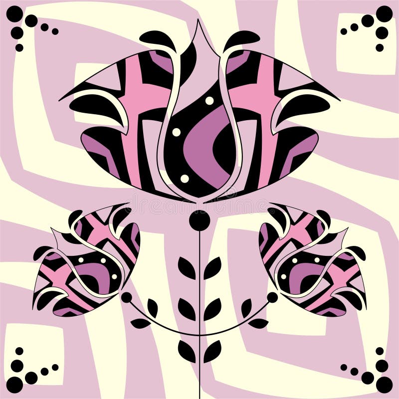 Abstract flowers stock vector. Illustration of flowers - 4793308