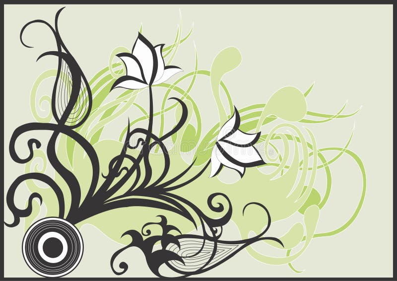 Abstract flowers stock vector. Illustration of flowers - 911086