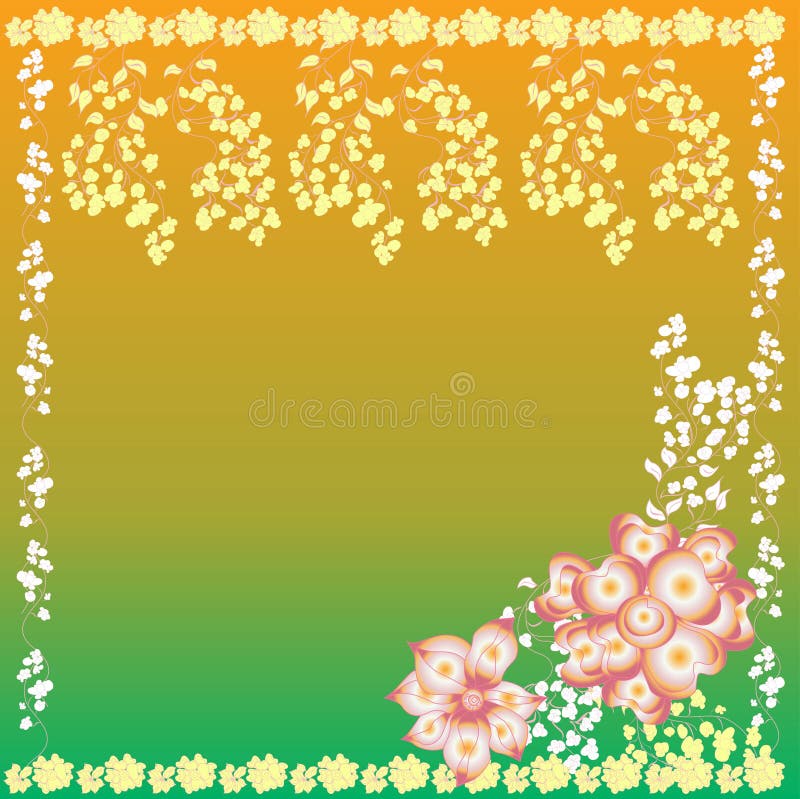 Abstract Flowers Background Stock Illustration - Illustration of ...