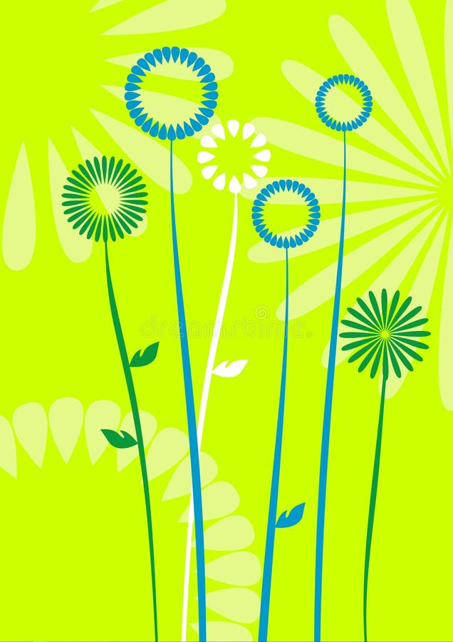 Abstract Flowers, Meadow, Garden Stock Vector - Illustration of floral ...