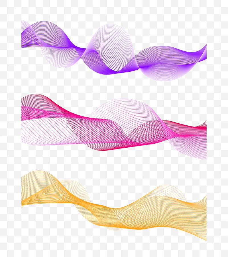 Abstract Flowing Blend Wavy Lines Stock Vector - Illustration of ...
