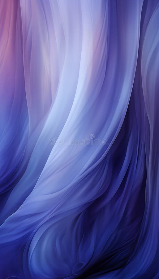 Abstract Flowing Blue Fabric Background, Smooth Silk or Satin Texture ...