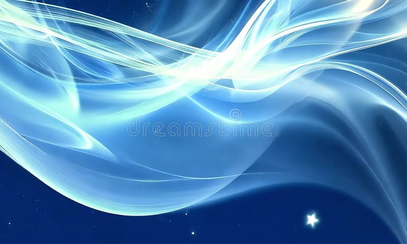 Abstract Flowing Blue Light Patterns on a Dark Background Stock Footage ...