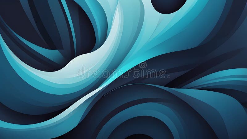 Abstract Flowing Blue Shapes Artistic Design for Modern Backgrounds ...