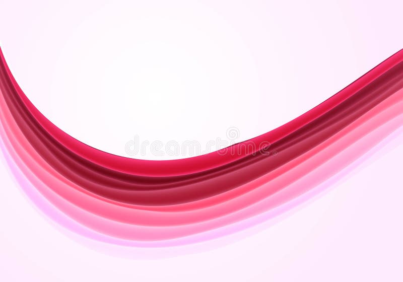 Abstract Flowing Colorful Pink Wave Background Stock Illustration ...